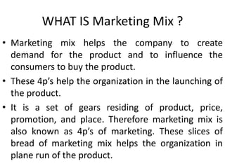 MARKETING MIX OF BRITANNIA | PPTX
