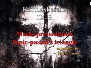 pascal triangle | PPT