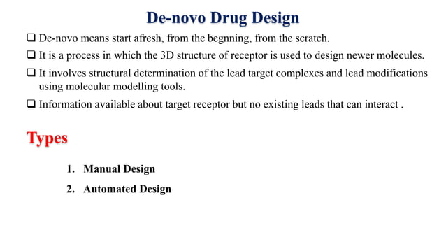 (Kartik Tiwari) Denovo Drug Design.pptx