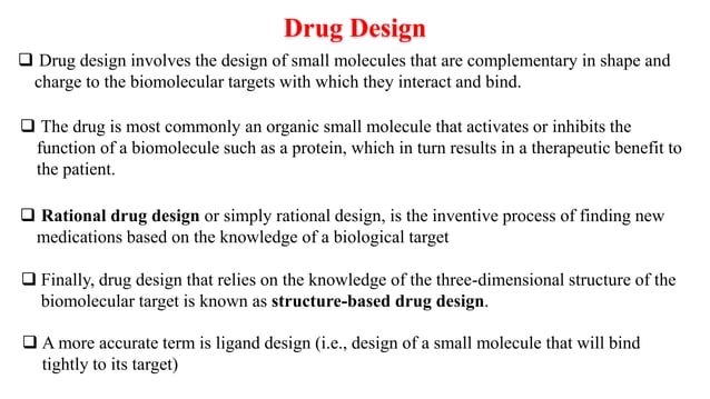(Kartik Tiwari) Denovo Drug Design.pptx
