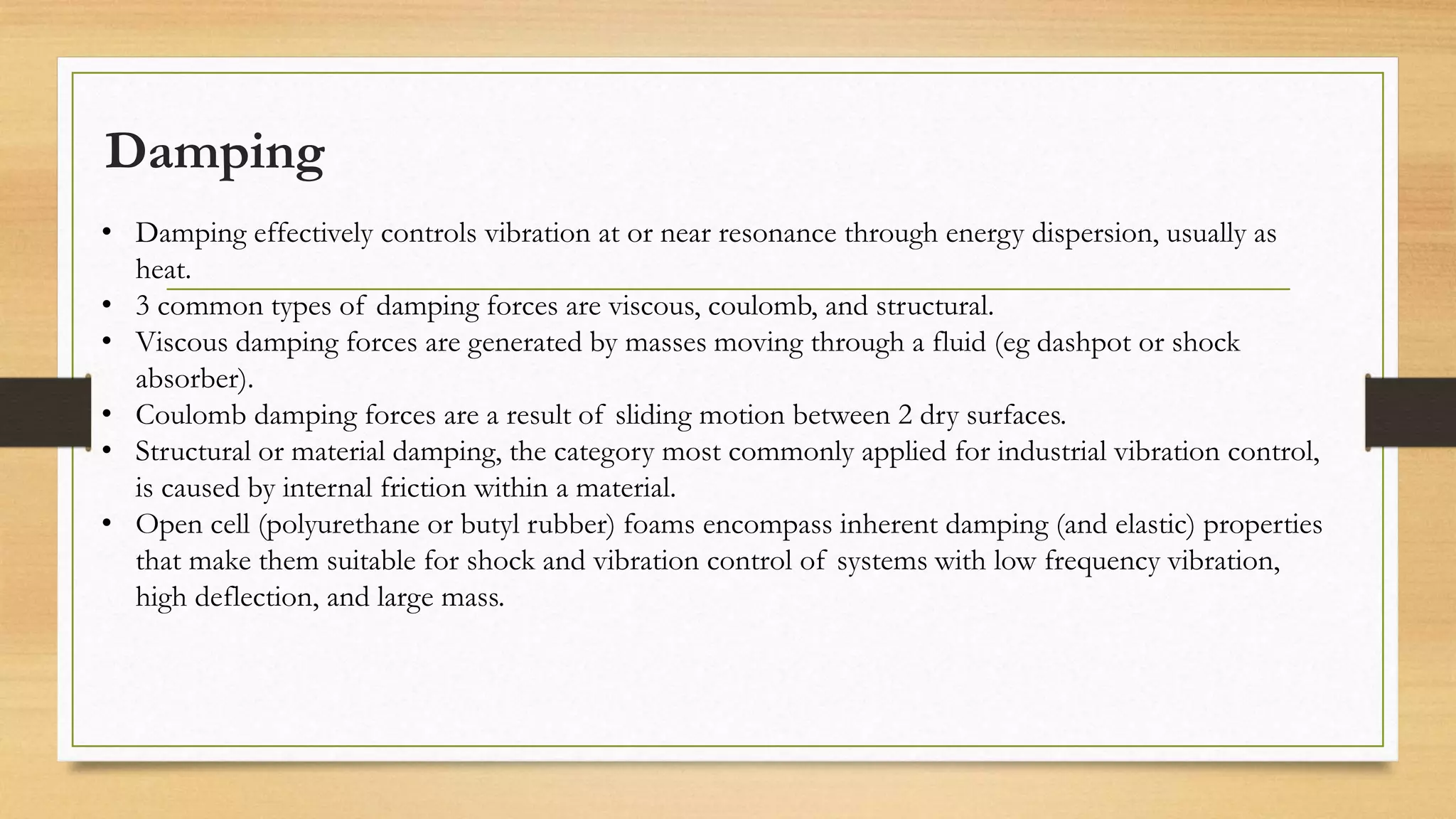 industrial vibration control method | PPTX