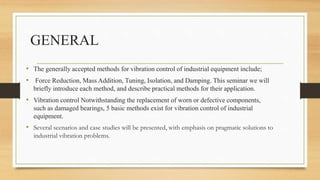 industrial vibration control method | PPT