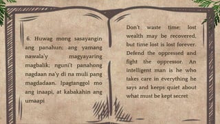 Kartilla ng Katipunan was about the thirteen lessons that serves as the ...