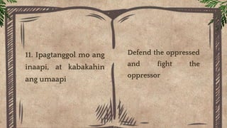 Kartilla ng Katipunan was about the thirteen lessons that serves as the ...