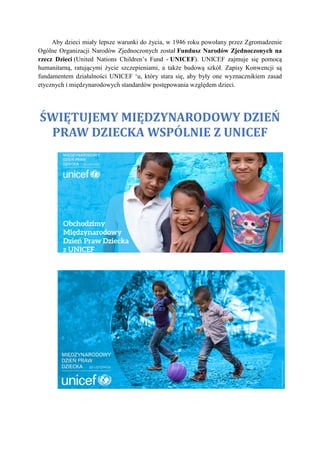 Kartka z kalendarza - Dzień Praw Dziecka | PDF