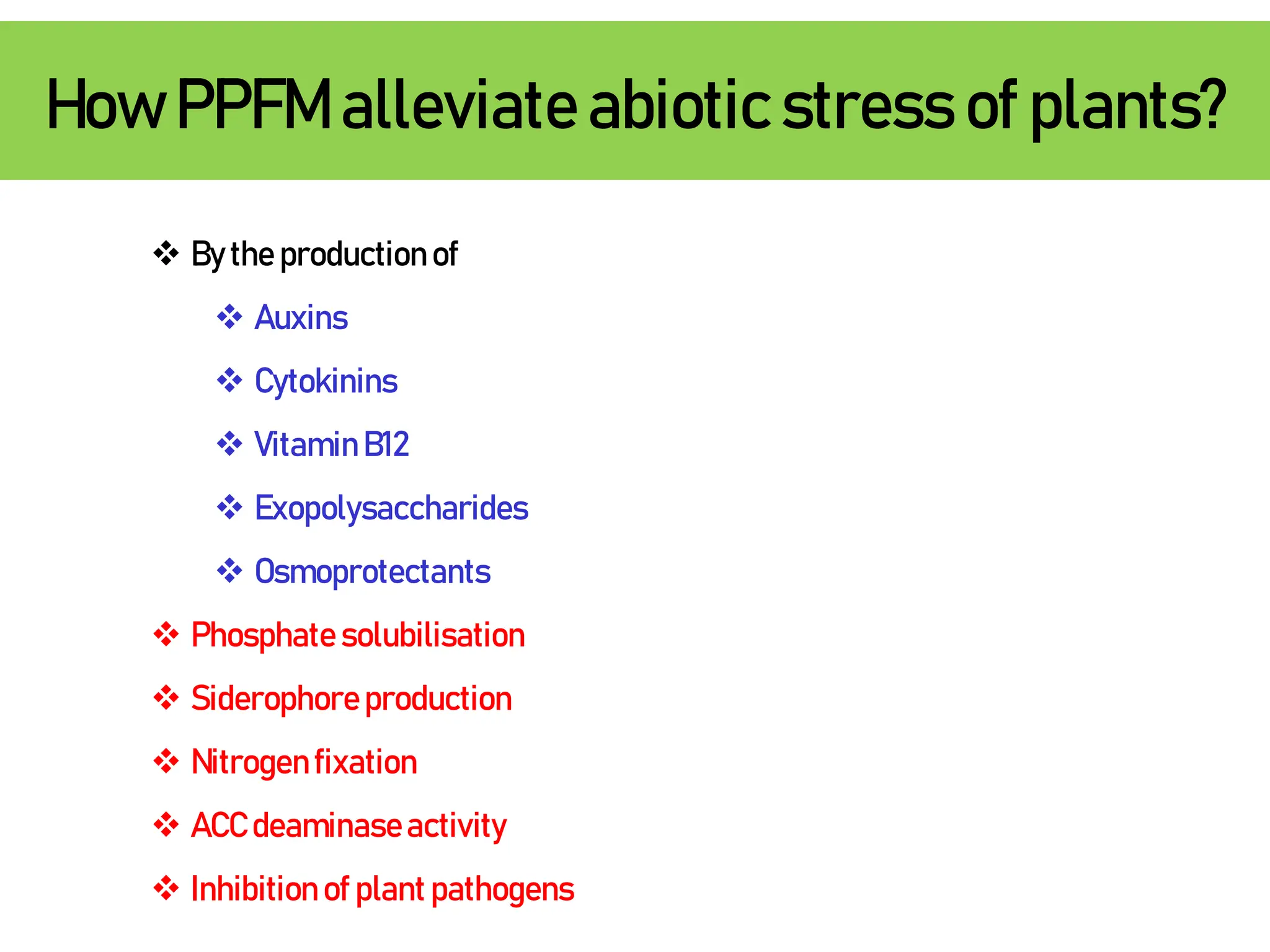 Microbes for abitoc stress management in agriculture | PPTX