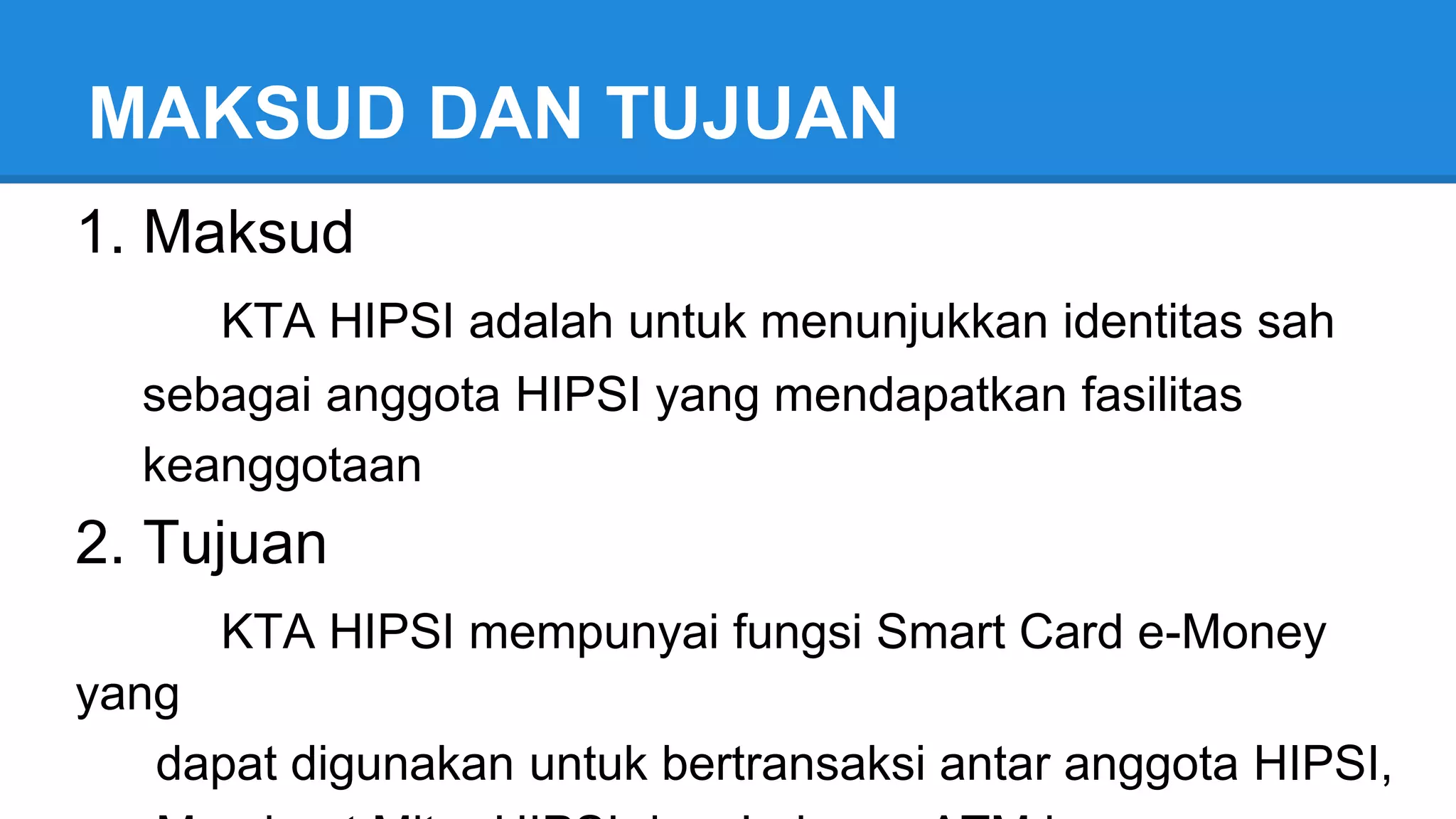 Kartu anggota hipsi | PPTX