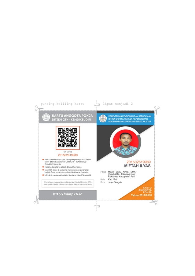 Kartu anggota pokja miftah ilyas | PDF