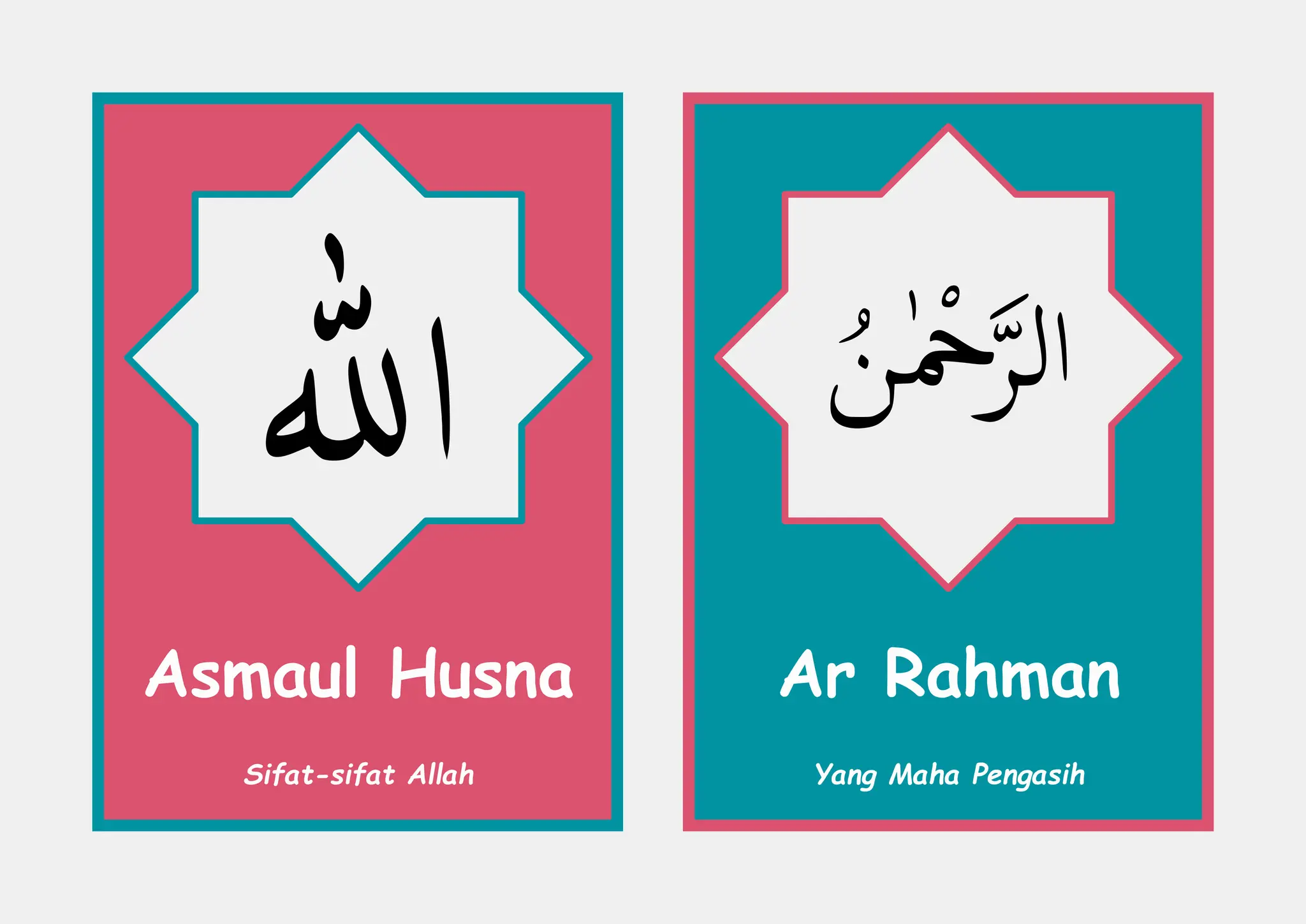 Kartu Pengingat Asmaul Husna Berwarna Sederhana Bagian 1_20240914 ...