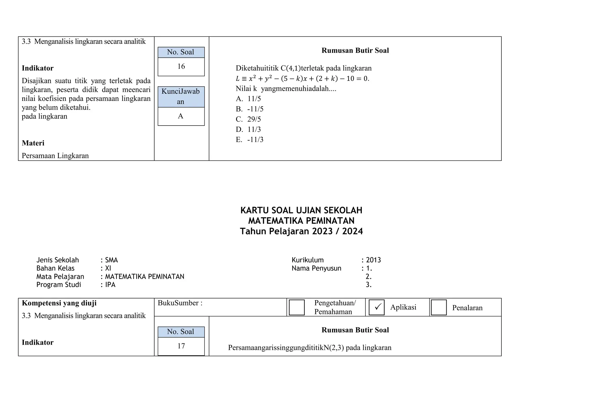 KARTU SOAL MATEMATIKA PEMINATAN KELAS XI MIPA.docx