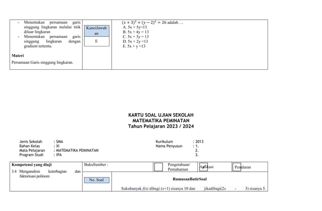 KARTU SOAL MATEMATIKA PEMINATAN KELAS XI MIPA.docx