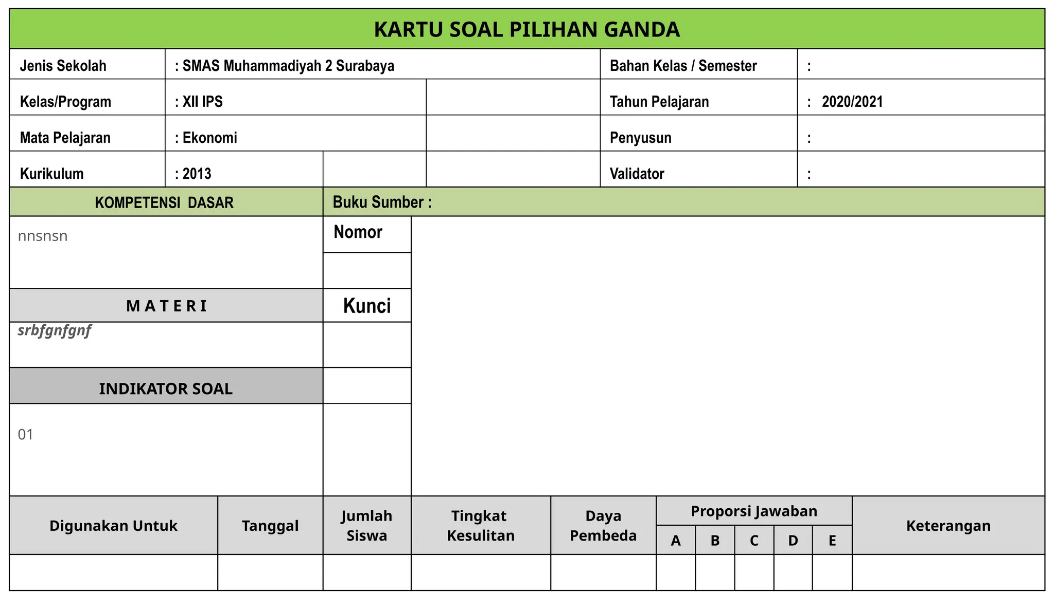 kartu soal untuk sgggggfffemua mapel.pptx