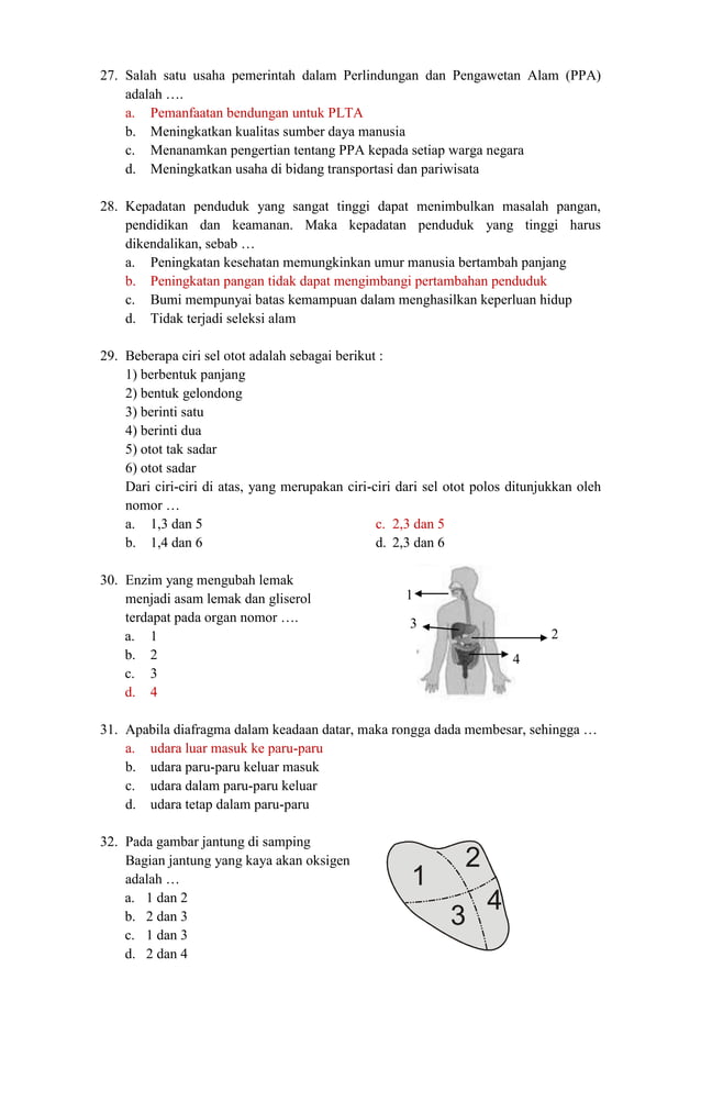 Kartu soal latihan ujian nasional 2013 3. | DOCX