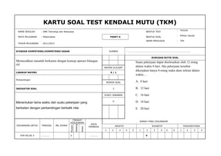 Kartu soal matematika kelas x paket a | PPT