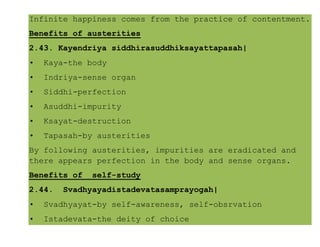 Patanjali Yoga Sutra -SADHANA PADA | PDF