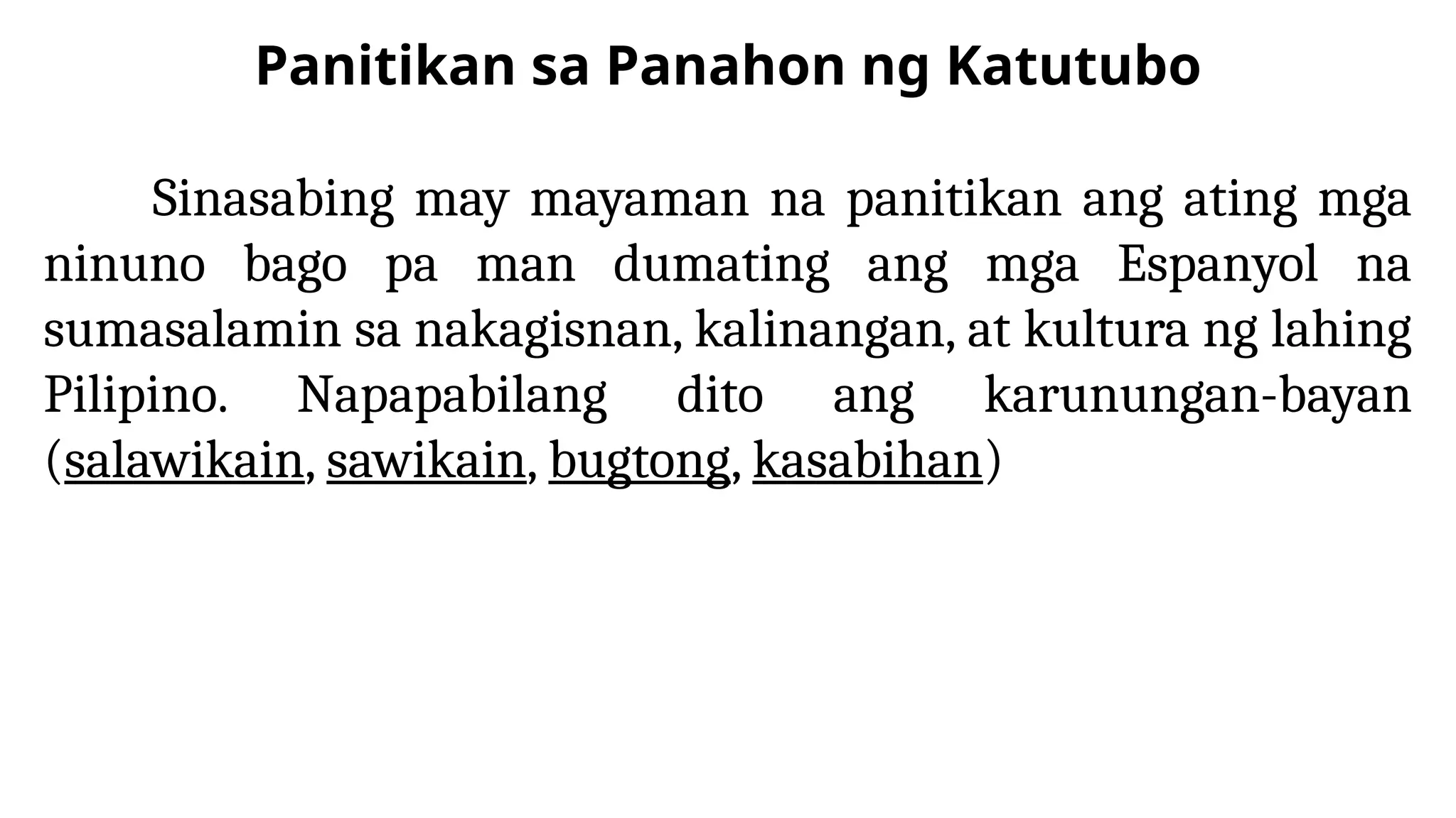 Karunungang-Bayan (Salawikain, Sawikain, Bugtong, Kasabihan) | PPTX