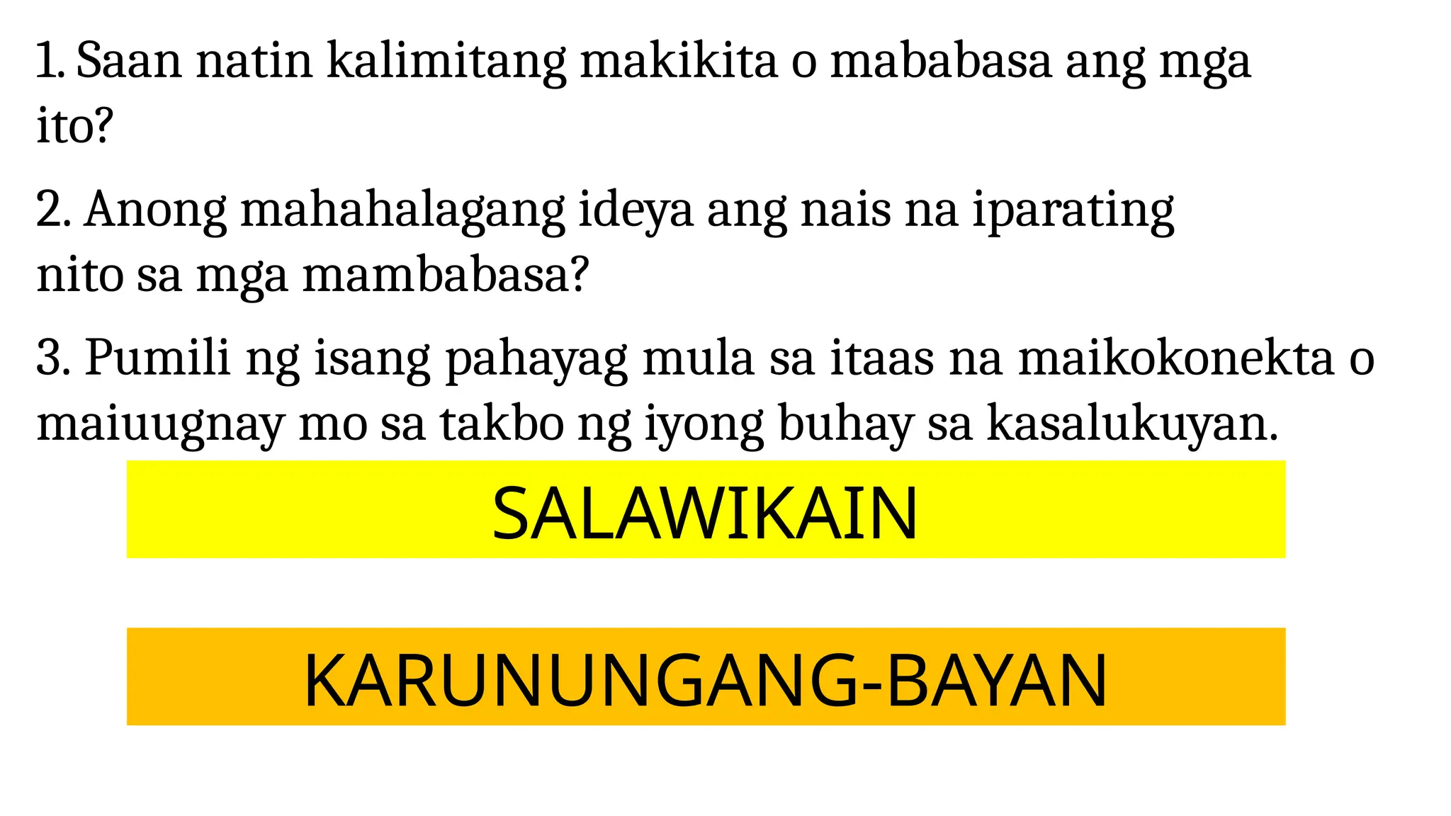 Karunungang-Bayan (Bugtong, Salawikain, Sawikain, at Kasabihan).pptx