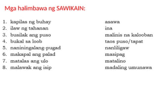 Karunungang-Bayan (Bugtong, Salawikain, Sawikain, at Kasabihan).pptx
