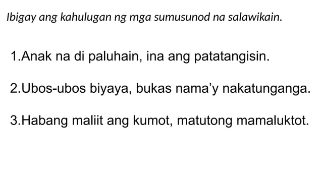 Karunungang-Bayan (Bugtong, Salawikain, Sawikain, at Kasabihan).pptx