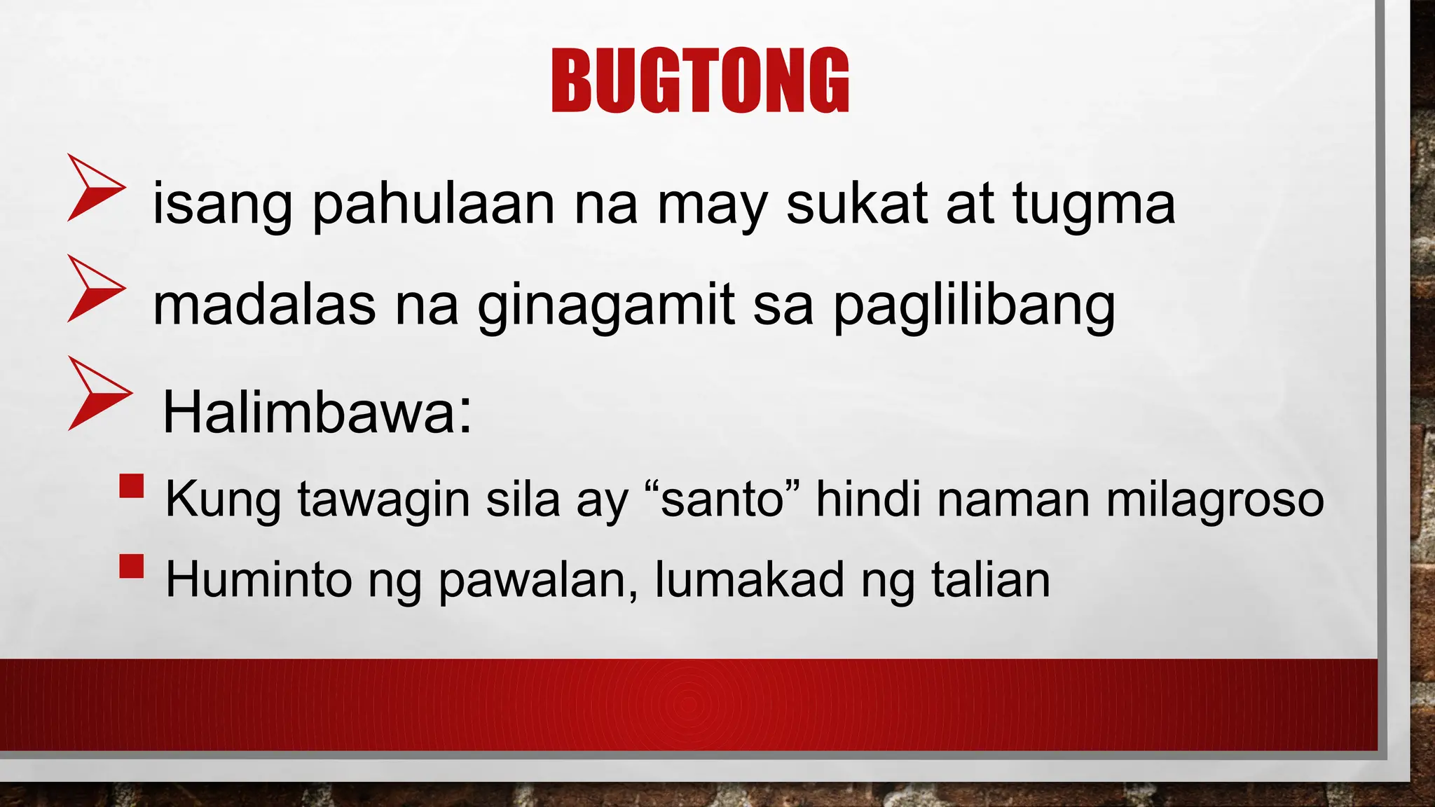 Karunungan-bayan (Salawikain, Kasabihan, Sawikain, Bugtong).pptxpptx | PPTX