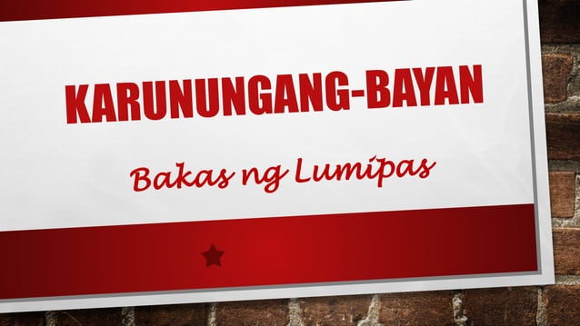 Karunungan-bayan (Salawikain, Kasabihan, Sawikain, Bugtong).pptxpptx | PPTX