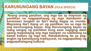 Karunungang bayan | PPTX