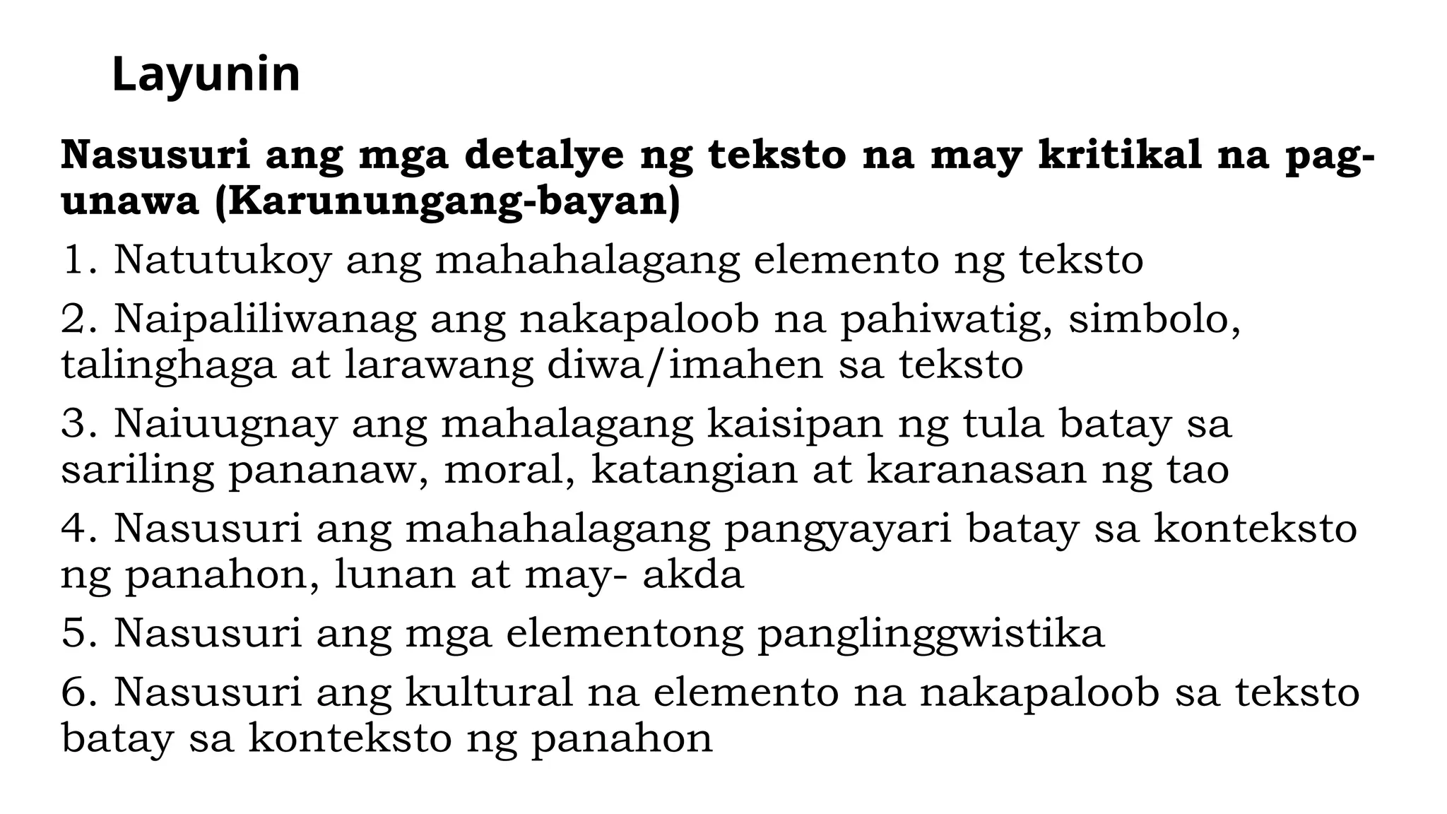 Karunungang Bayan (Bugtong, Tanaga, Sawikain, Salawikain, at Kasabihan ...