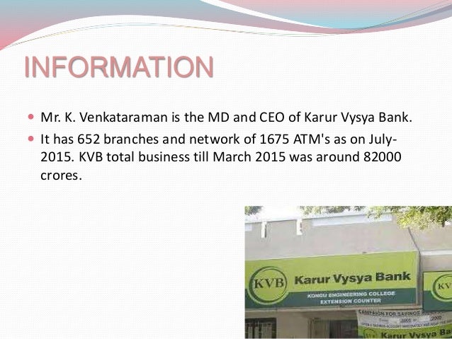 Karur vysya bank Karur vysya bank