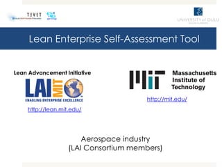 Adapting the Lean Enterprise Self-Assessment Tool for Software Development Domain | PPT