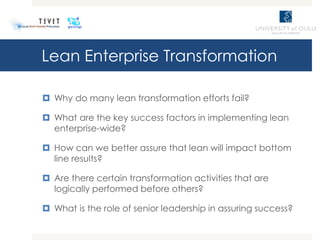 Adapting the Lean Enterprise Self-Assessment Tool for Software ...