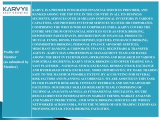 Karvy | PPTX | Business Accounting & Finance | Business