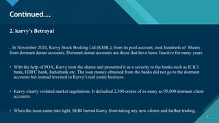 karvy stock broking ltd farud-2.pptx | Home Financing | Personal Debt
