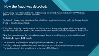karvy stock broking ltd farud-2.pptx | Home Financing | Personal Debt