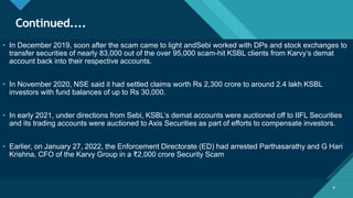 karvy stock broking ltd farud-2.pptx | Home Financing | Personal Debt