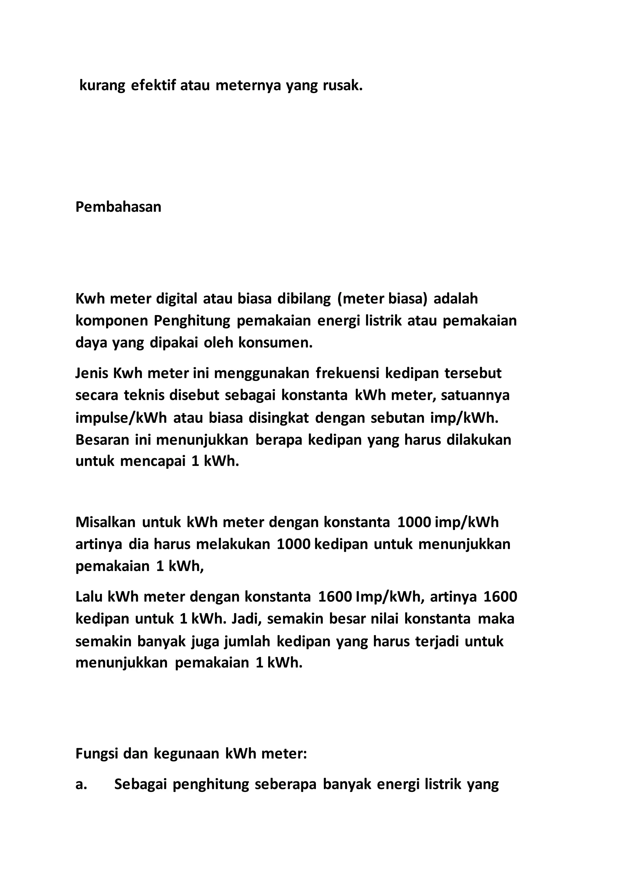 Karya ilmiah kwh meter digital | DOCX