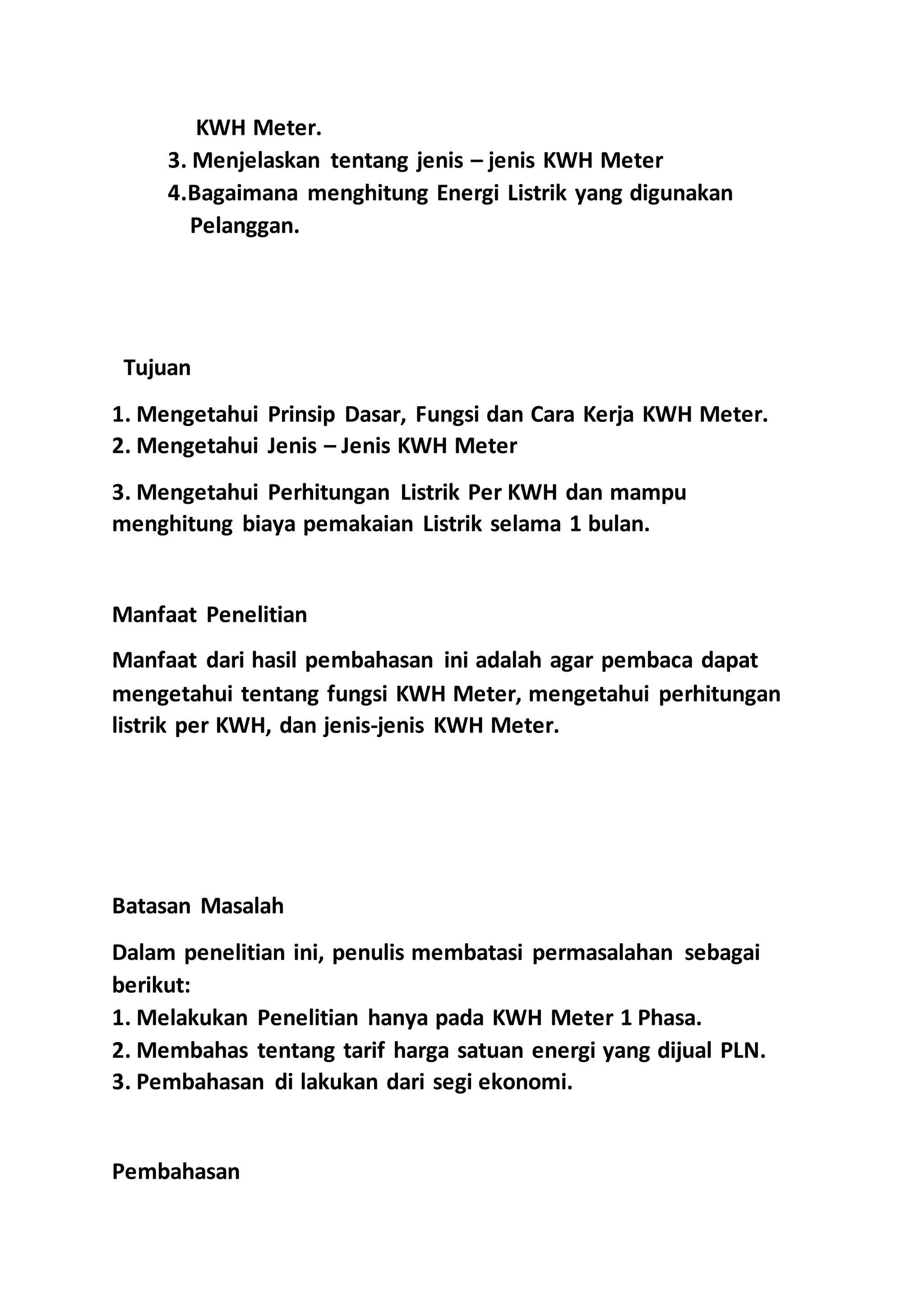 Karya ilmiah kwh meter | DOCX