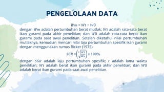 Karya Ilmiah Percobaan HERANLO Pakan ikan Gurami pptx | PPTX