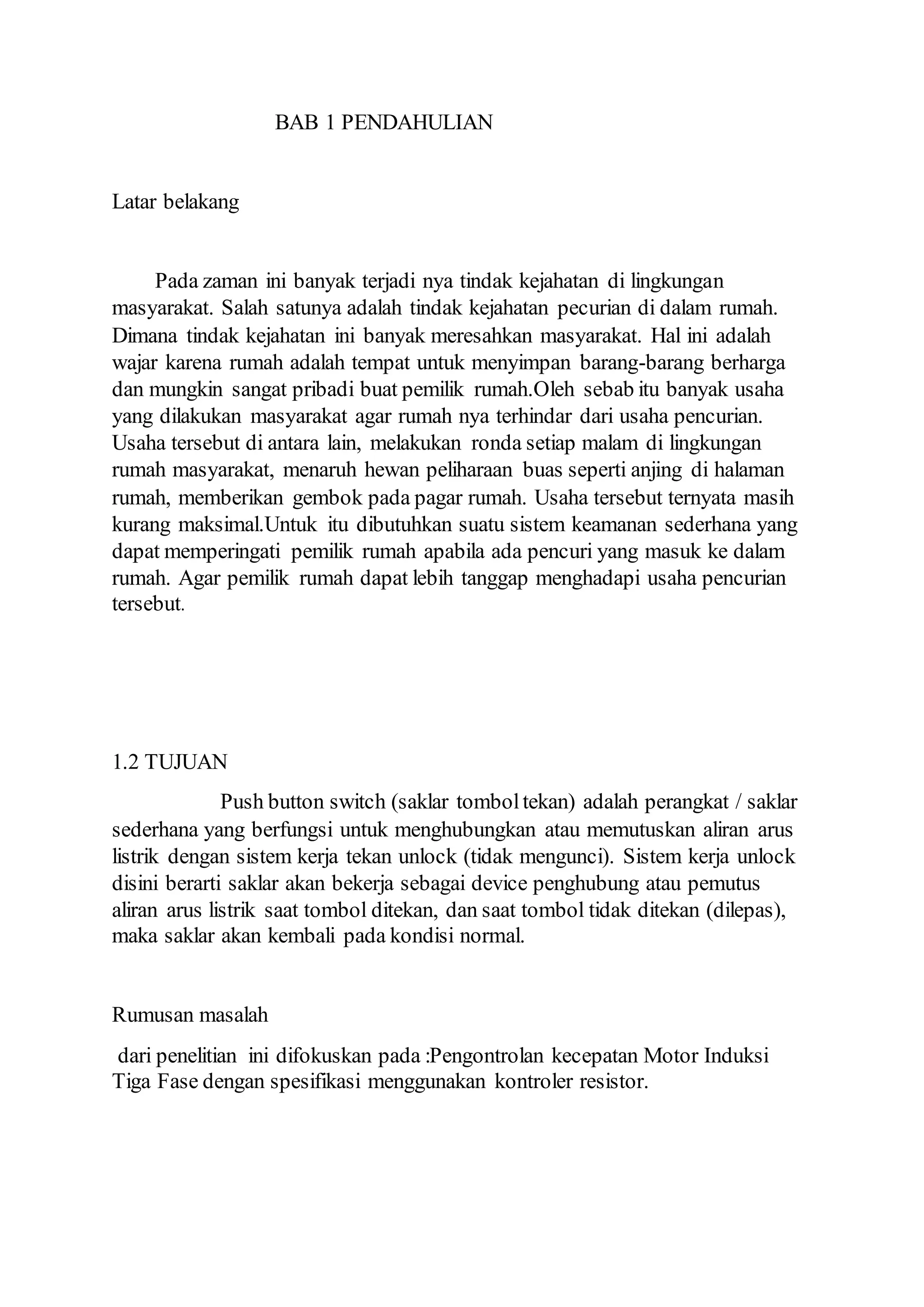 Karya ilmiah tentang push button | DOCX