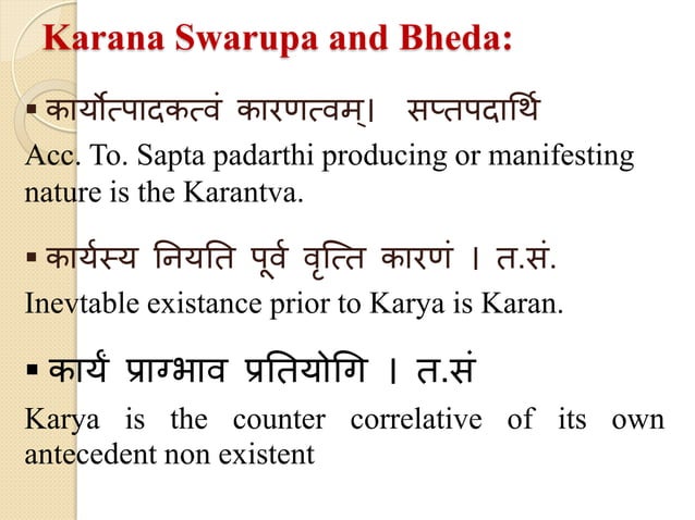 Karya karan bbhava siddhant | PDF | Hinduism | Religion & Spirituality