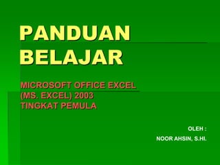 mengenal ms.excel 8 | PPS