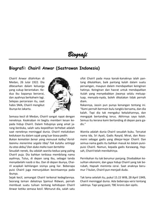 Contoh Karya Sastra Cerpen Riset - Riset