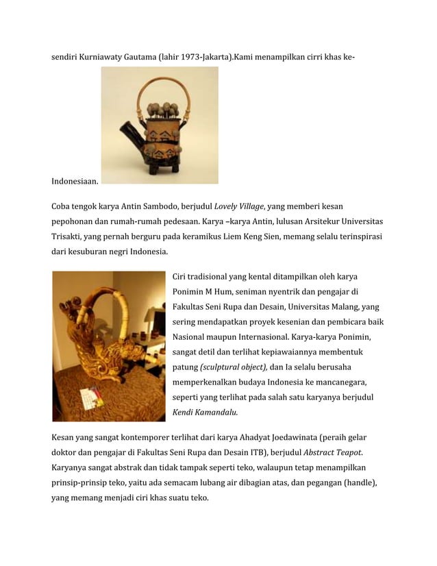 Karya seni kriya manca negara | PDF