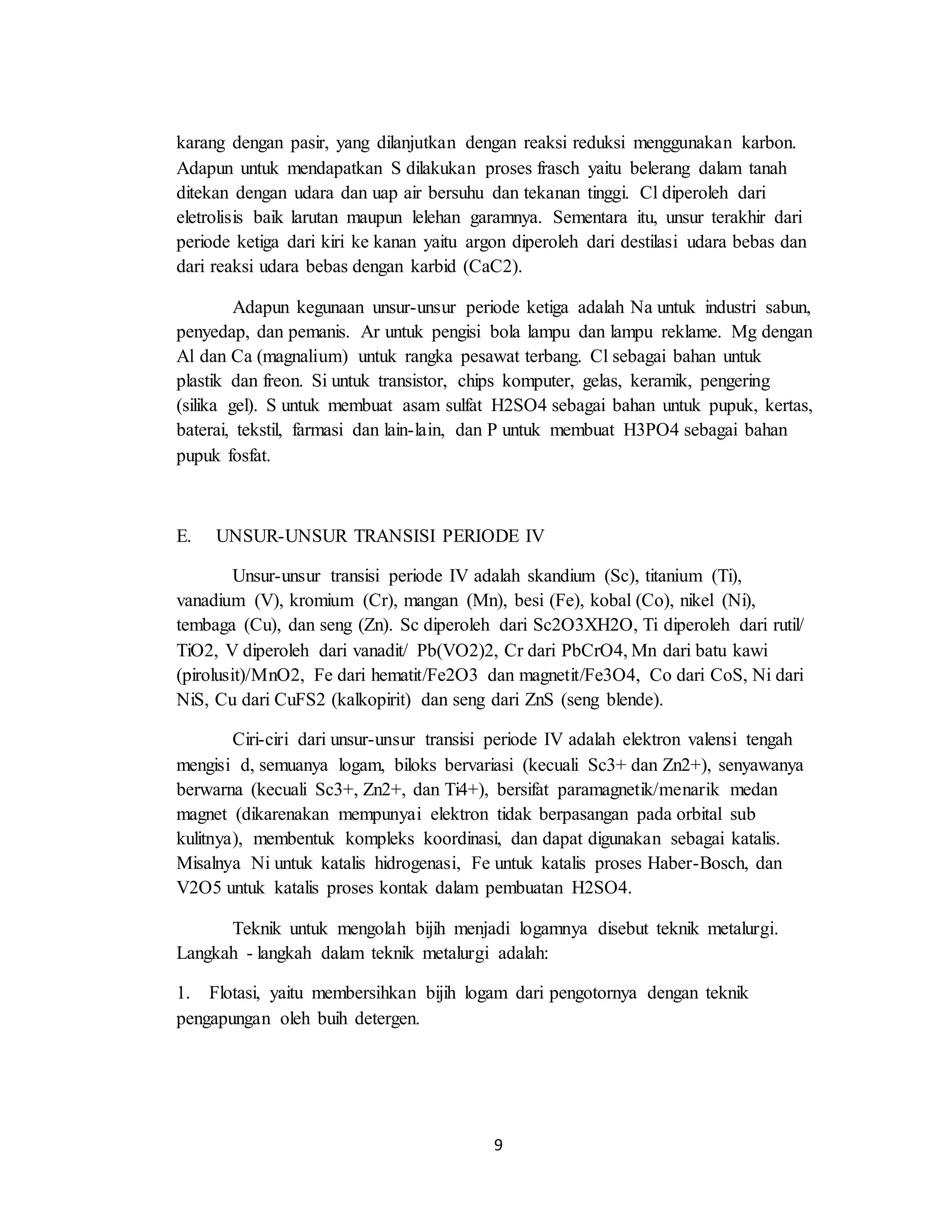 Karya tulis kimia unsur | PDF