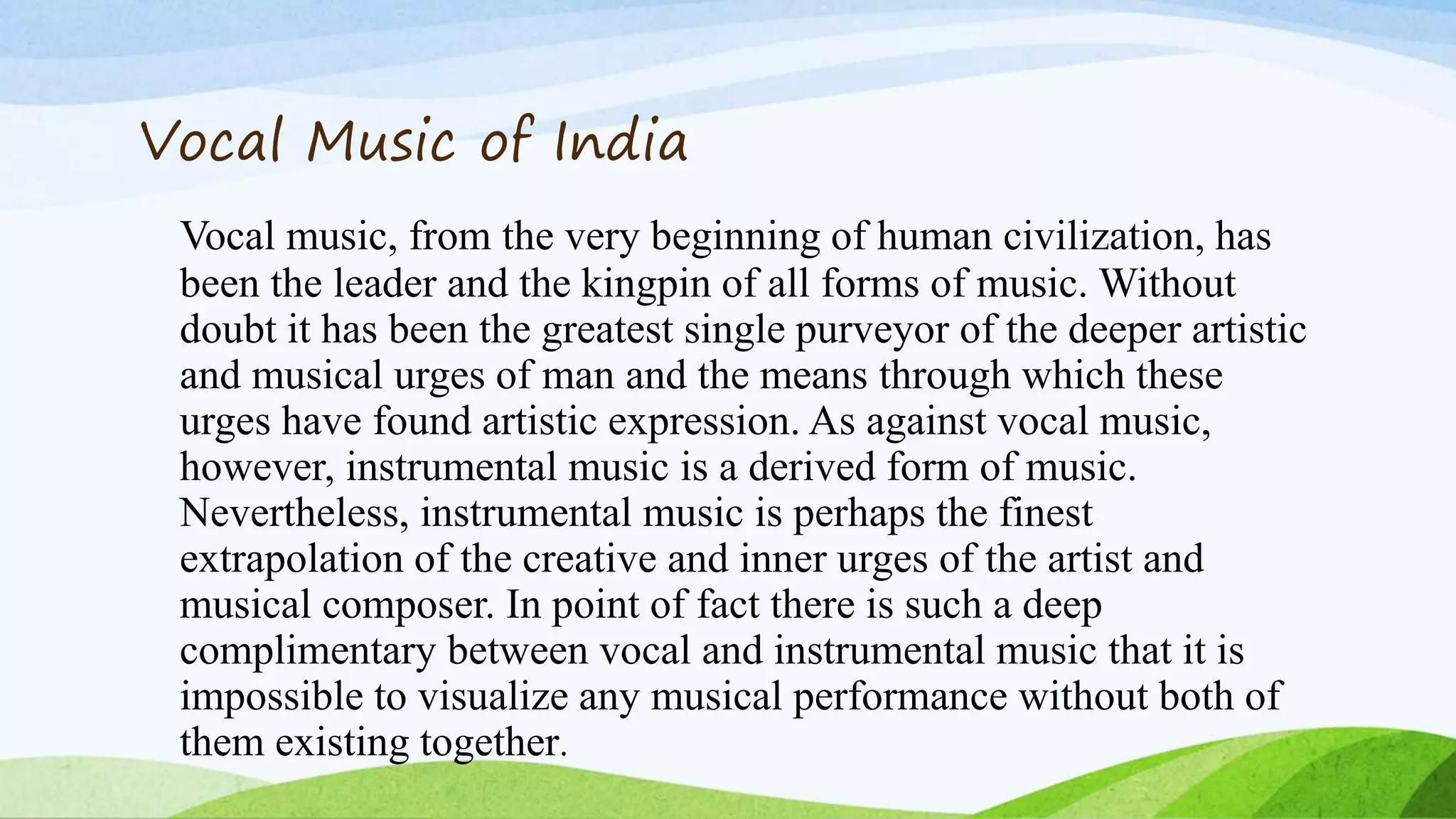 Music of India (Indian Music) | PPTX