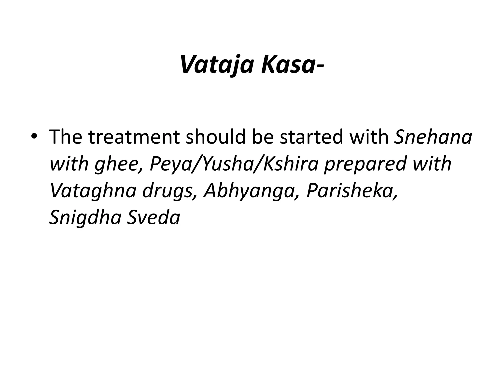 Role of Ayurvedic drugs in KASA (COUGH) | PPTX
