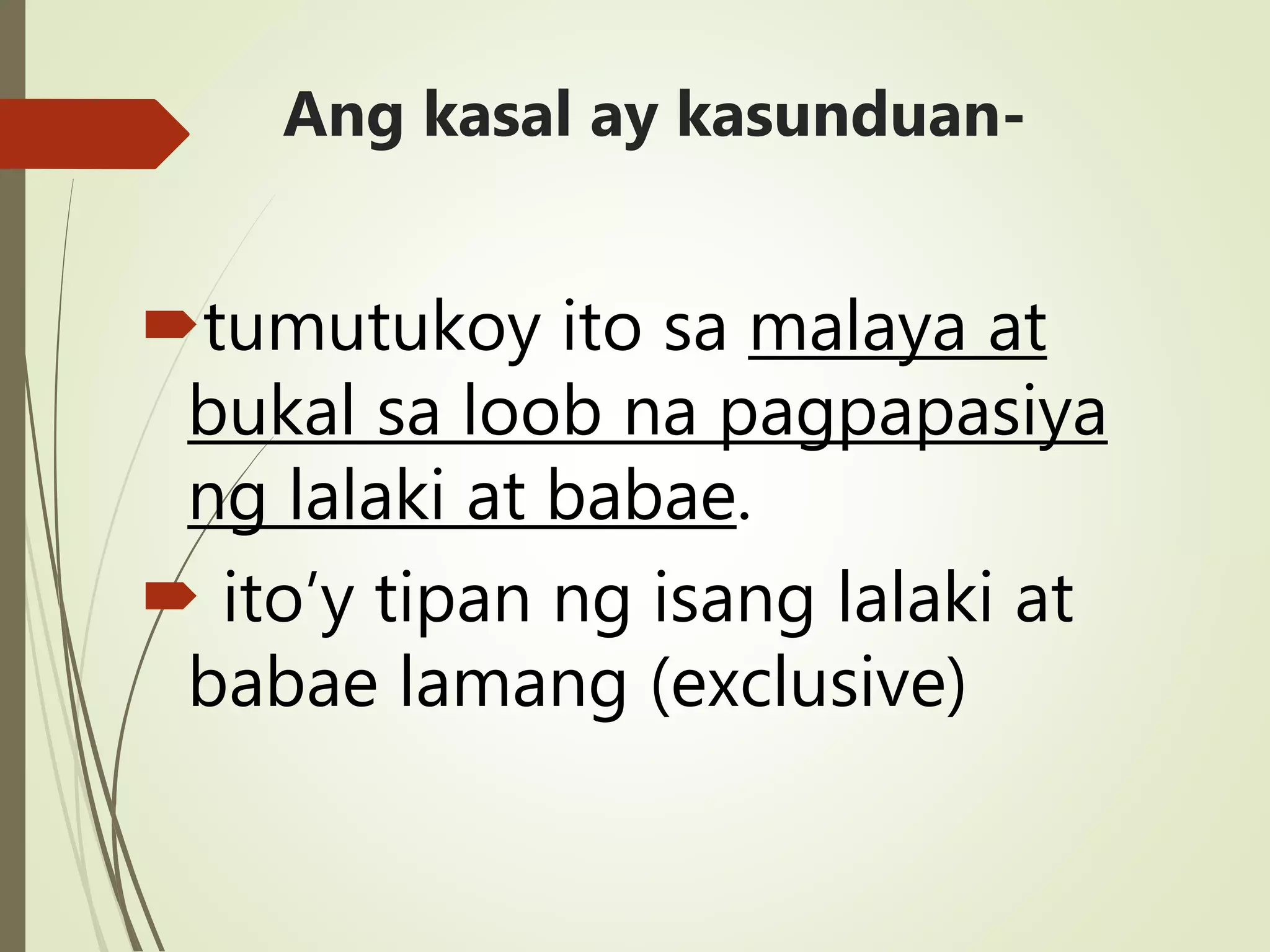 KATEKESIS SA SAKRAMENTO NG KASAL | PPTX
