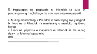 Kasanayan 3 nahihinuha ang pangyayari batay sa akdang | PPTX