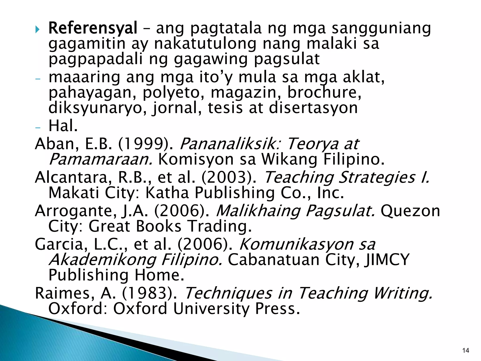 Kasanayan sa Pagsulat | PPT