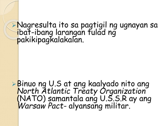 Kasaysayan at epekto ng cold war | PPTX