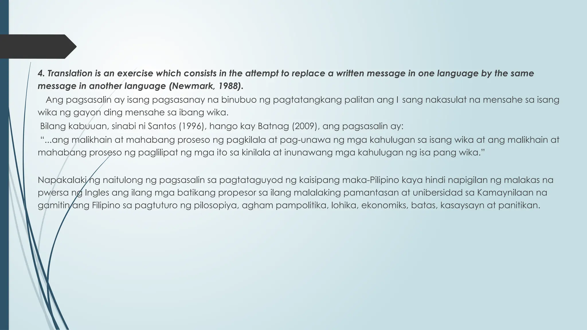 KASAYSAYAN AT TUNGKULIN NG PAGSASALIN SA PAGSULONG NG.pptx